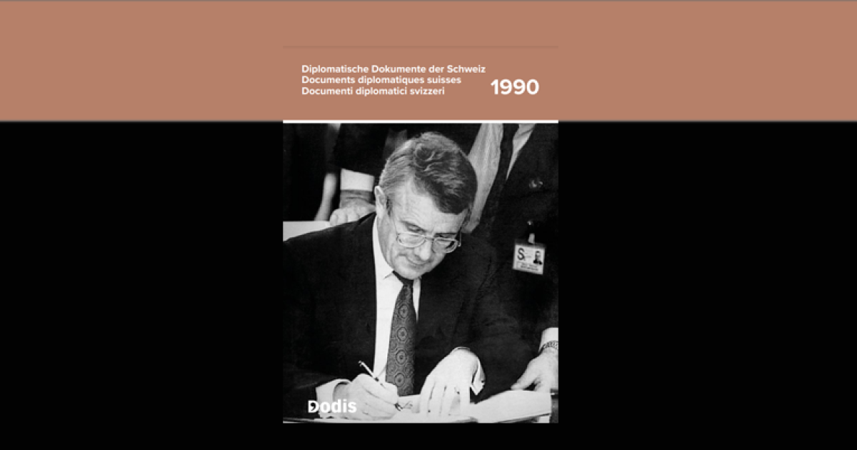 The Year 1990 in Swiss Diplomatic Documents | Wilson Center